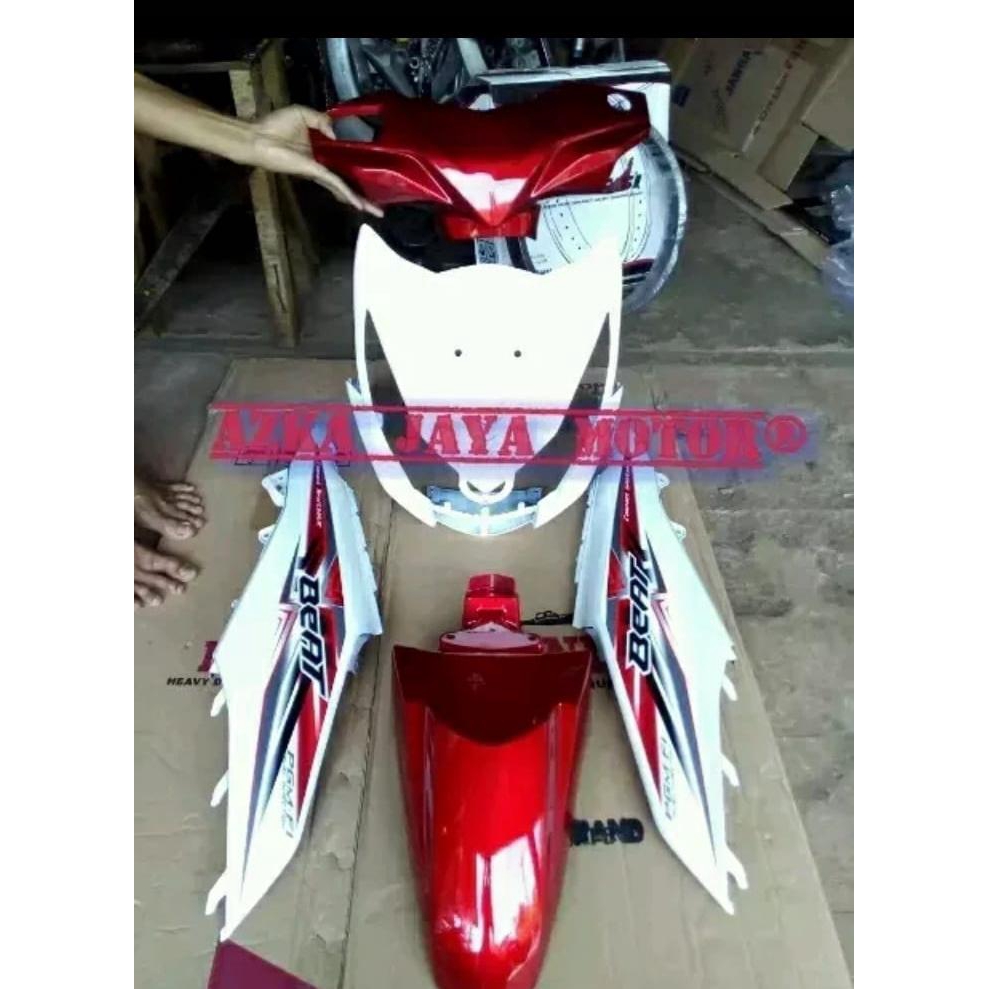 Jual FULL BODY HALUS HONDA BEAT FI ESP 2015 WARNA MERAH PUTIH | Shopee ...