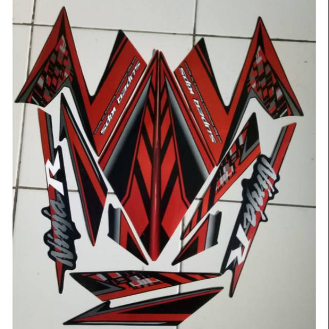 Jual Stiker lis body motor Kawasaki ninja r 2014 orange | Shopee Indonesia