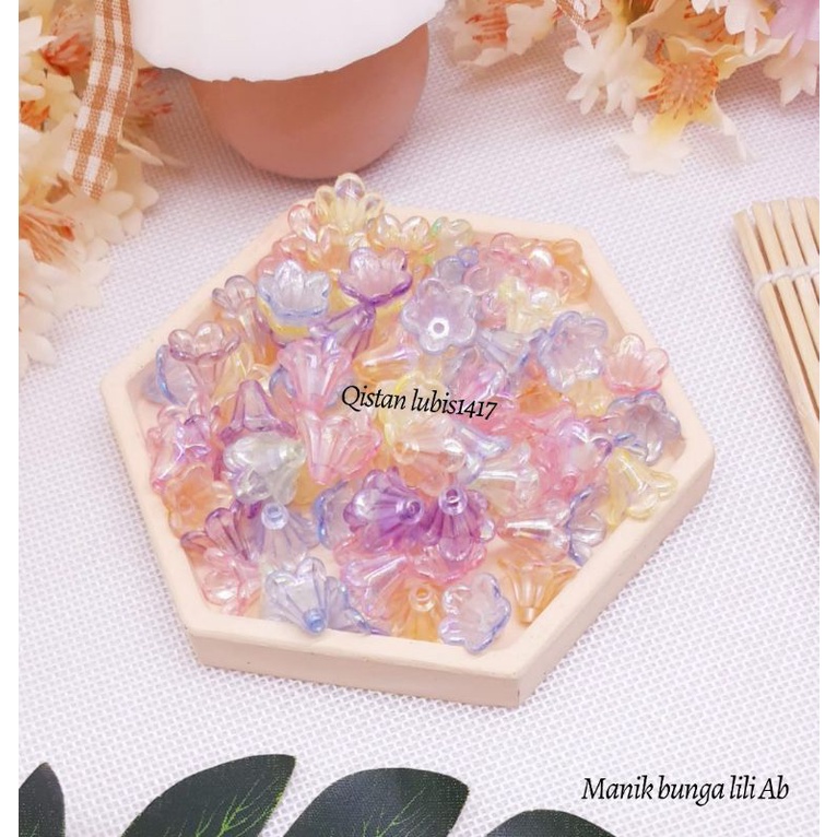 Jual Manik bunga Ab clover,lili, cakram | Shopee Indonesia