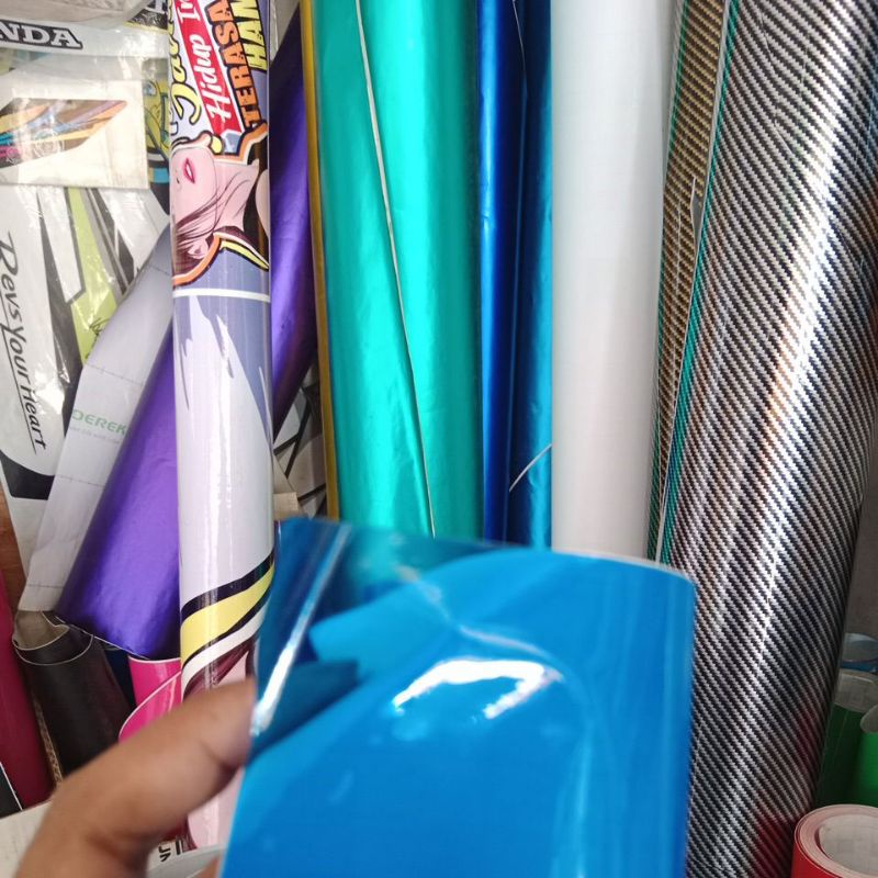 Jual stiker biru transparant | Shopee Indonesia