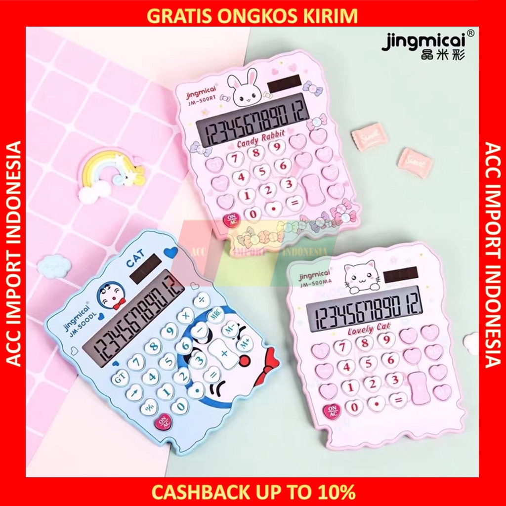 Jual Kalkulator Karakter Kartun Lucu Hello Kitty Doraemon Pink Lucu ...