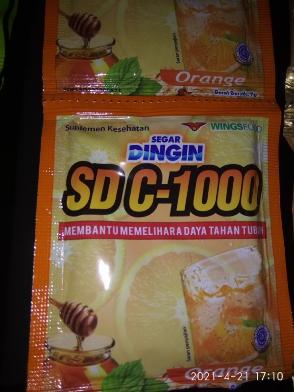 Jual segar dingin SD C1000 minuman vitamin C 12sachet | Shopee Indonesia