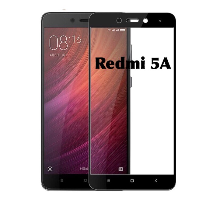 Jual TEMPERED GLASS FULL COVER 5D XIAOMI REDMI 5A - Hitam putih ...