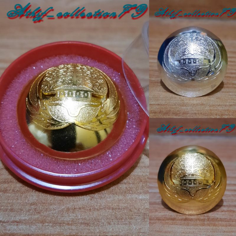 Jual Pin Korpri Cembung Bulat Magnet Pin ASN Kuningan Magnet Cembung ...