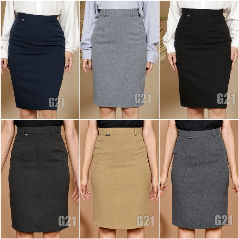 Jual Rok Kerja Pendek Hitam Span 3/4 Bahan Formal Kantor | Shopee Indonesia