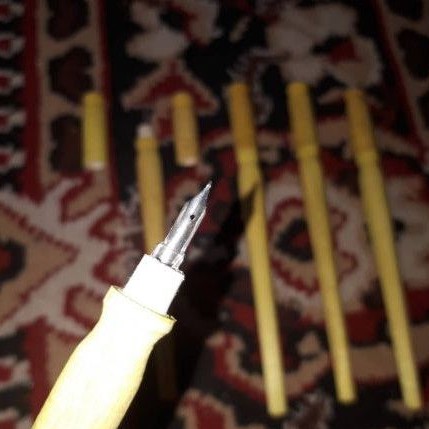 Jual pena lafadz atau pen pena kaligrafi / pena tutul pen cekrik pen ...