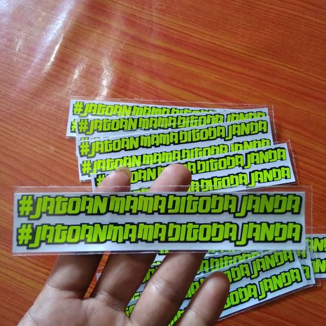 Jual Sticker cutting kata kata jagoan mama digoda janda visor kaca helm ...