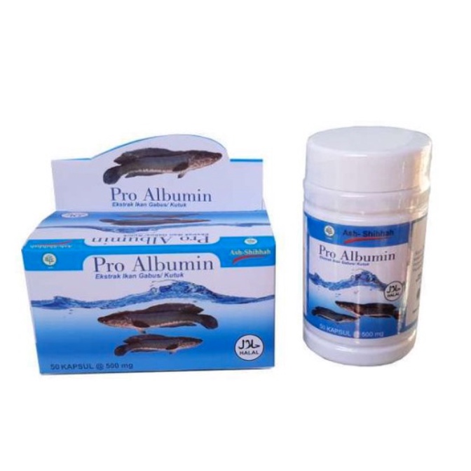 Jual PRO ALBUMIN 50 Kapsul Ekstrak Ikan Gabus/ Ikan Kutuk Pro Albumin | Shopee Indonesia