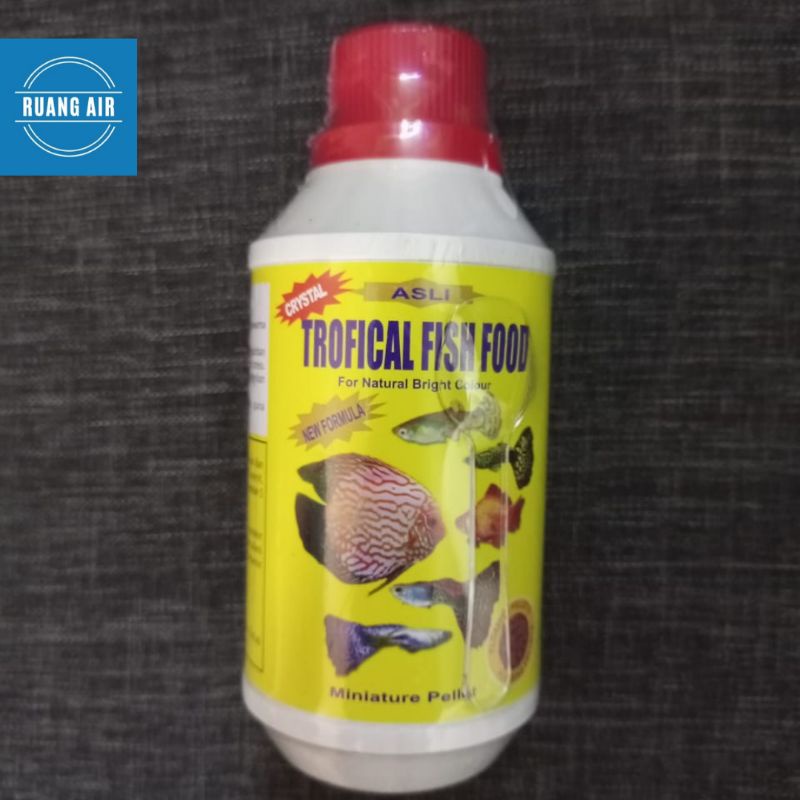 Jual TROPICAL FISH FOOD CRYSTAL ASLI ORYGINAL 200 gram / TROFICAL FISH ...