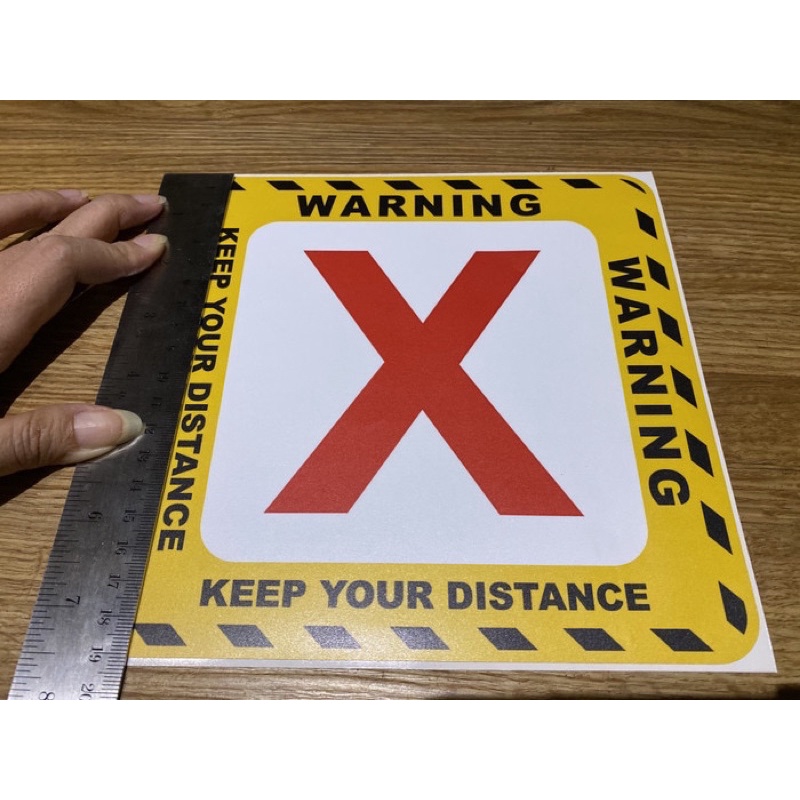 Jual Sticker social distancing / jaga jarak untuk bangku dan lantai ...
