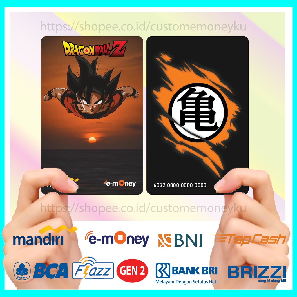 Jual KARTU EMONEY ANIME GOKU DRAGON BALL ETOLL E-MONEY MANDIRI FLAZZ ...