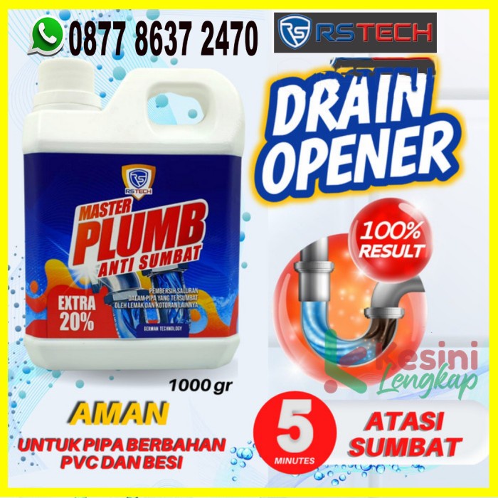 Jual Pembersih Saluran WC/Pipa Air RS TECH Master Plumb 1000 gr ...