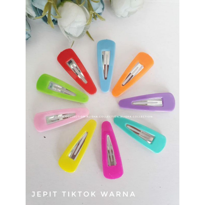 Jual Penjepit Rambut Tiptop Warna | Jepit Rambut Tiktok Warna | Jepitan ...