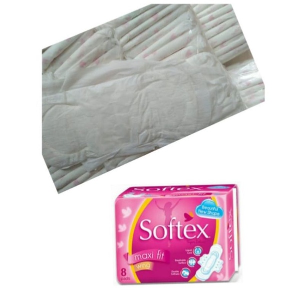 Jual Pembalut Softex maxi fit isi 100 pcs / Pembalut Softex daun sirih ...