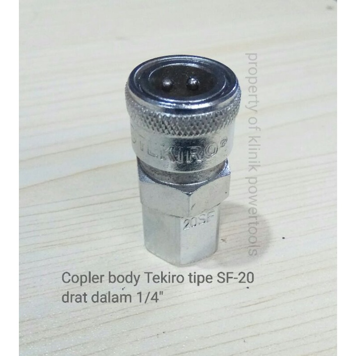 Jual coupler quick sf20 tekiro drat dalam 1/4" | Shopee Indonesia