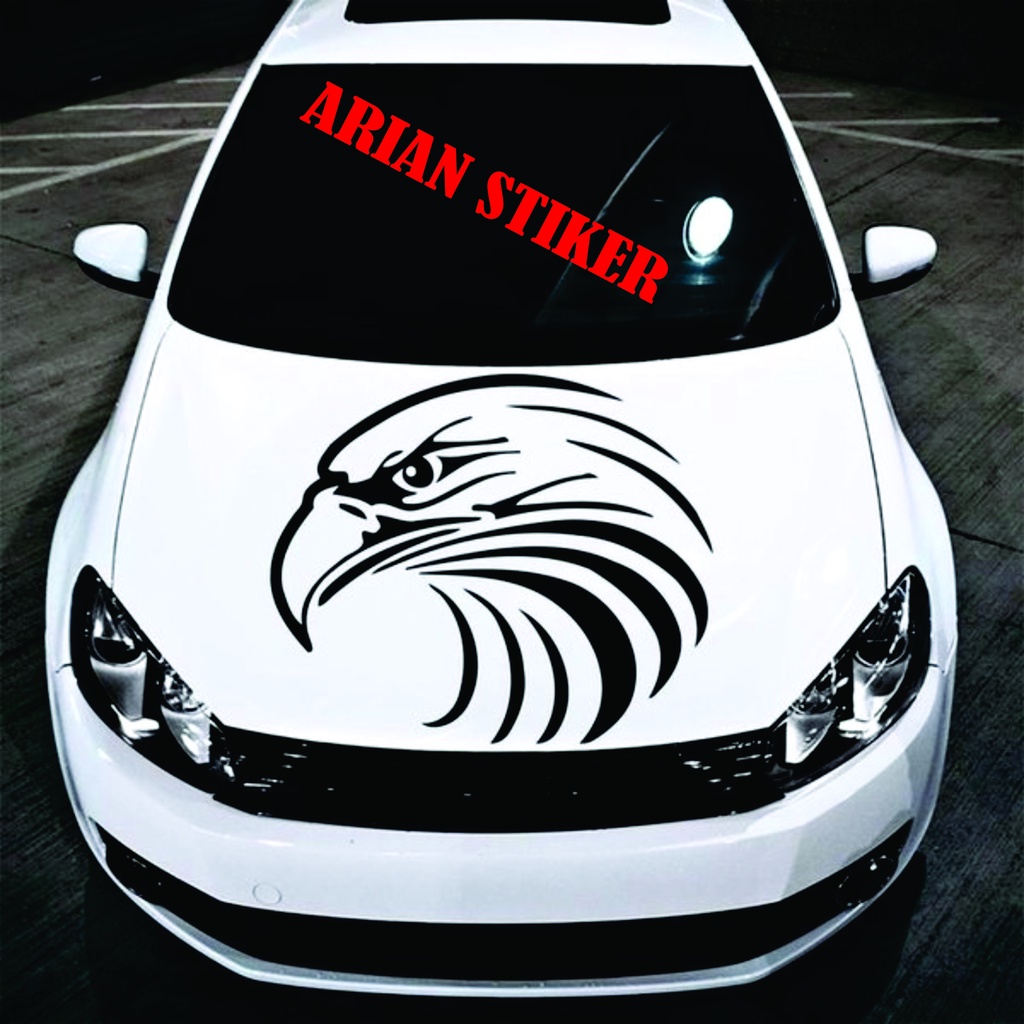 Jual Stiker kap mobil motif elang sticker cap eagle terbaru | Shopee ...