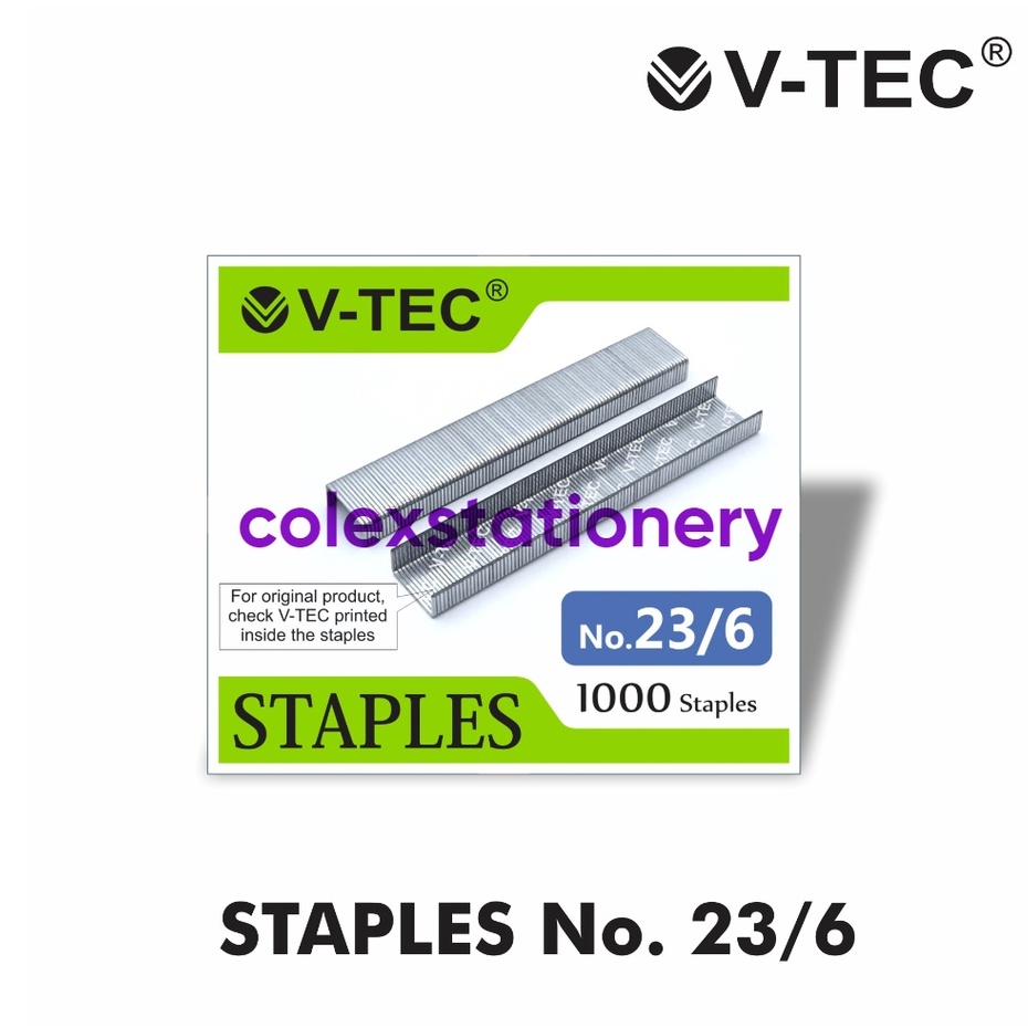 Jual Isi Hekter / Staples / Neces Vtec Ukuran 23/6 | Shopee Indonesia