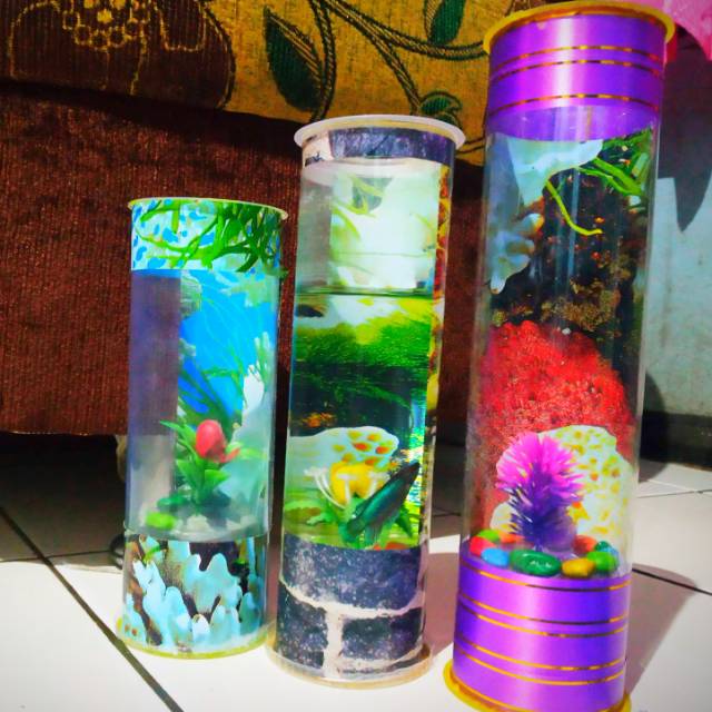 Jual Aquarium mini Tabung (REAL PICK) | Shopee Indonesia