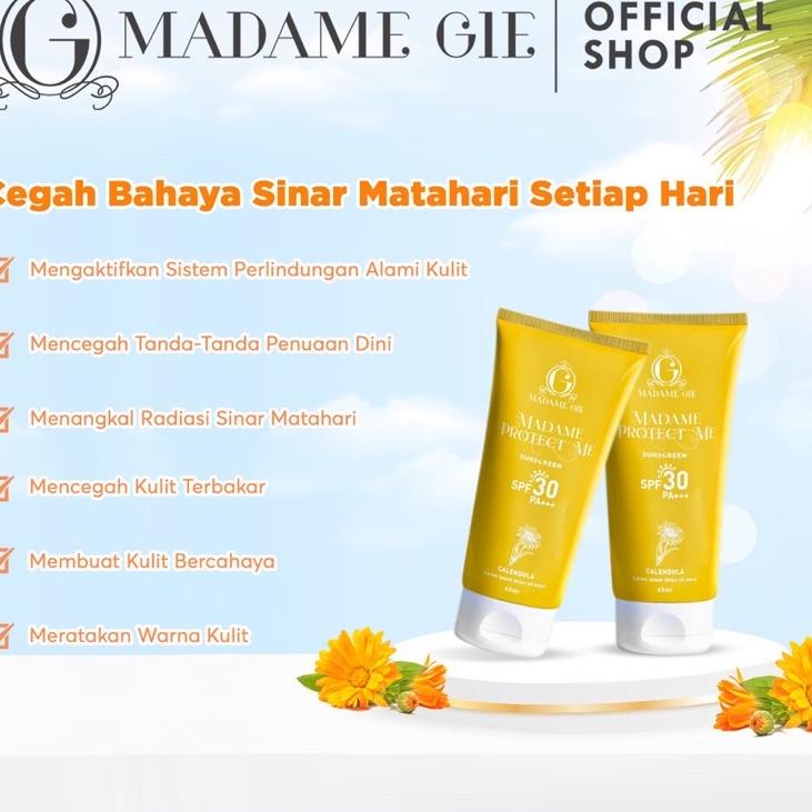 Jual [CODE XO22] Madame Gie Protect Me Sunscreen SPF 30 PA +++ With Calendula ️ BPOM Dijamin ...