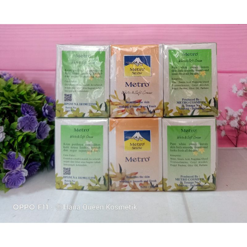 Jual Metro Snow White & Soft Cream 60 gr | Shopee Indonesia