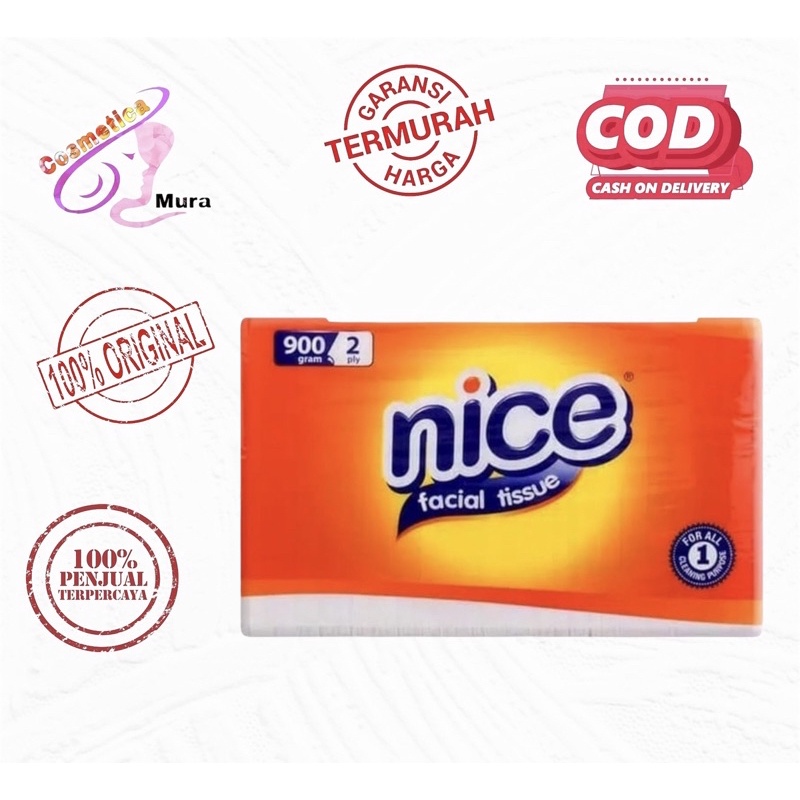 Jual NICE TISSUE 2000 SHEET JUMBO - FACIAL TISU 2 PLY | Shopee Indonesia