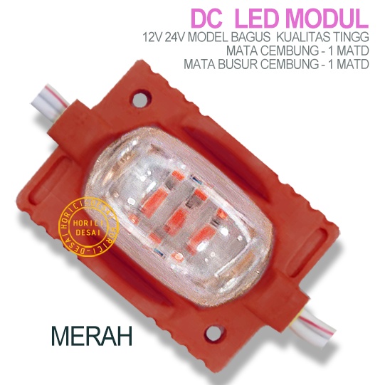 Jual ASLI DC LAMPU LED STRIP MODUL 3W 12V IP67 WATERPROOF LED MATA BUSUR DAN MATA CEMBUNG ...