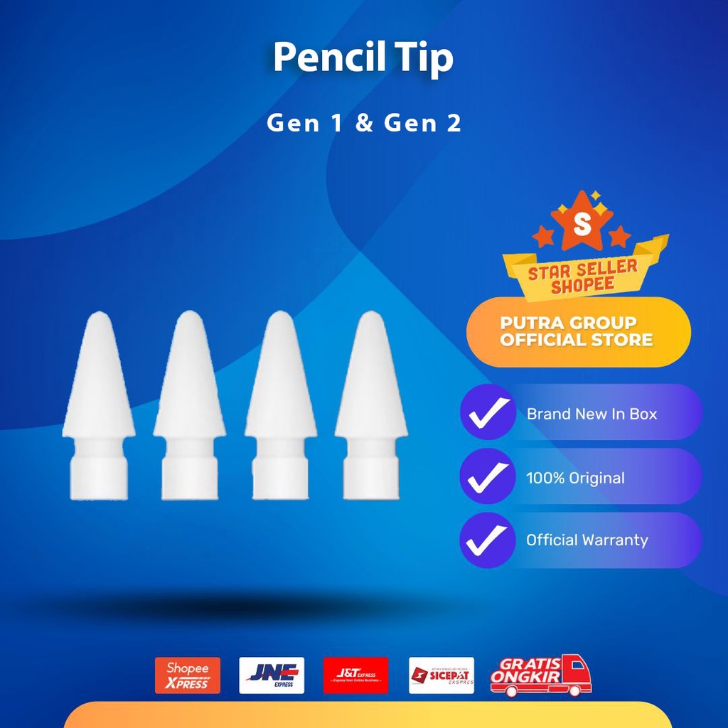 Jual Pencil Tip Tips for Pencil Gen 1 Gen 2 / Pencil 1st gen 2nd gen ...