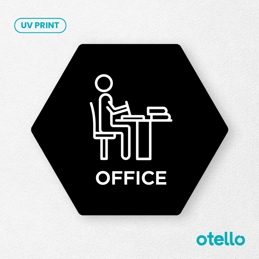 Jual Office Sign Board Akrilik Tempel Signage Dinding Sticker Papan ...