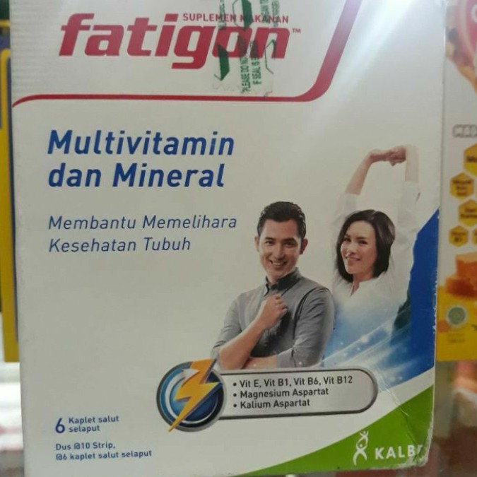 Jual Fatigon Putih Multivitamin dan Mineral Strip isi 6 kapsul selaput ...