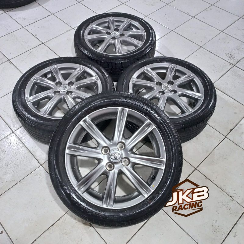 Jual VELG MOBIL BEKAS OEM STANDAR YARIS TRD R16 HOLE 4X100 PNP CALYA ...