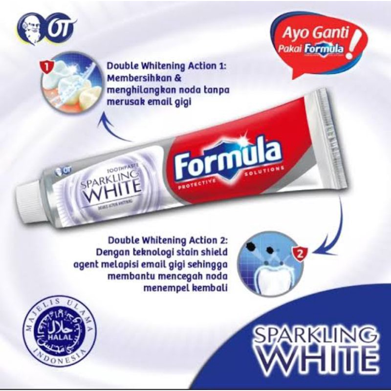 Jual Formula Sparkling White Pasta Gigi 160g | Shopee Indonesia