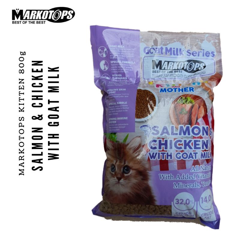 Jual MINIPETS 1kg MARKOTOPS KITTEN MOTHER Salmon Chicken Markotop Ungu ...