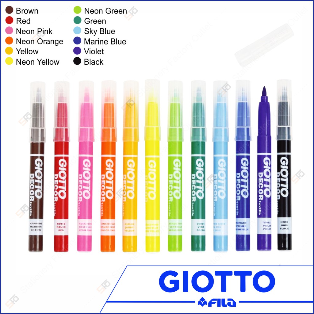 Jual Giotto Decor Textile - Spidol Kain | Shopee Indonesia