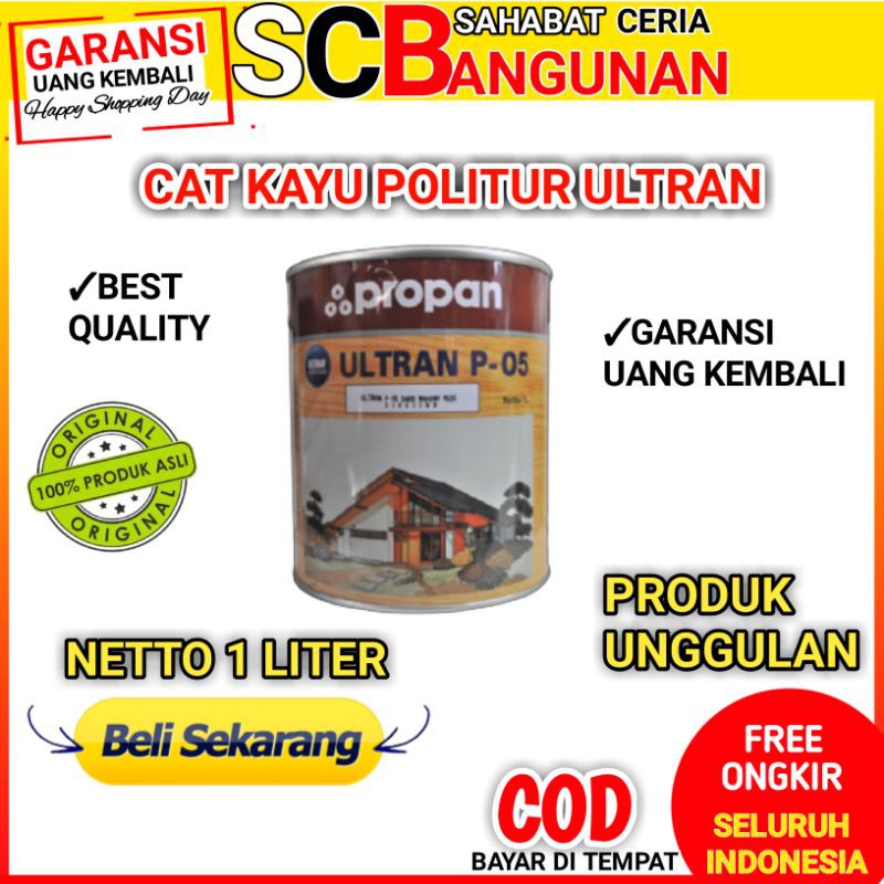 Jual Cat Kayu Politur Ultran P05 Cat Plitur Pintu Jendela Ekonomis ...