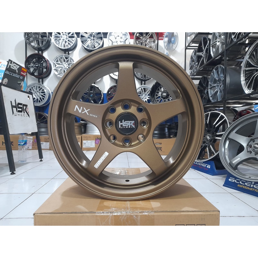 Jual velg racing r 15 hsr original kailolo pcd 4x100 4x1143 pelek jazz brio agya | Shopee Indonesia
