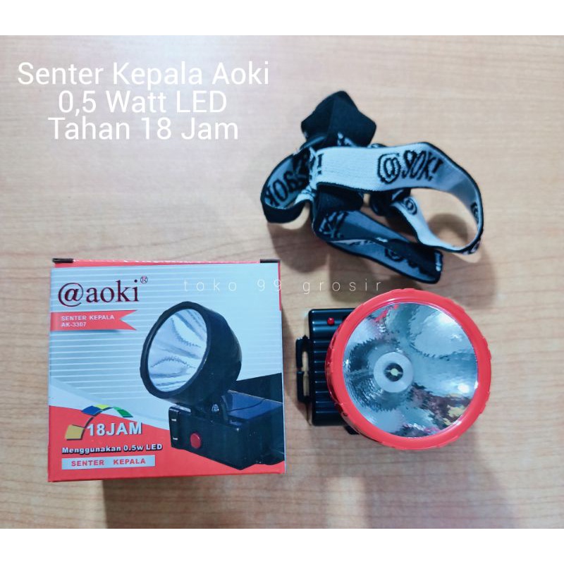 Jual Senter Kepala LED AOKI AK 3307 | Shopee Indonesia