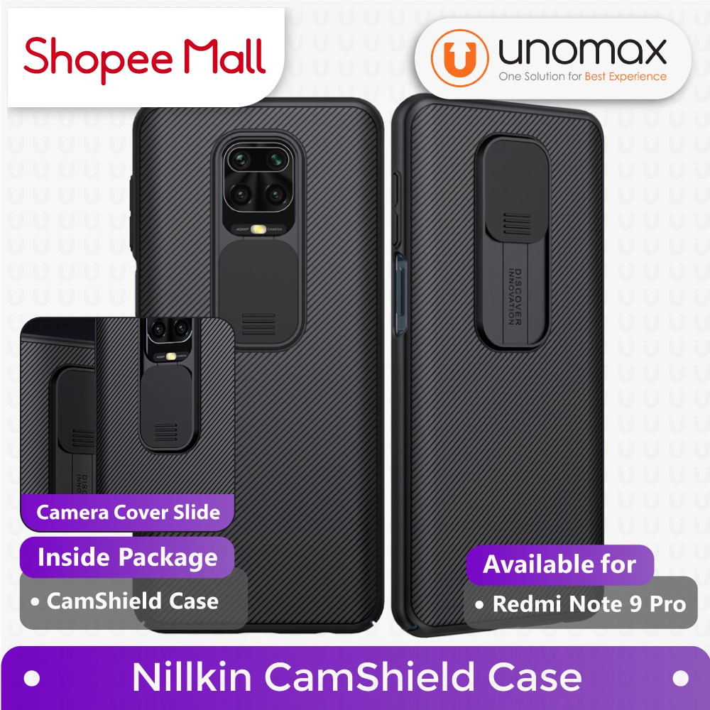Jual Case Xiaomi Redmi Note 9 Pro Nillkin CamShield Camera Cover Slide ...