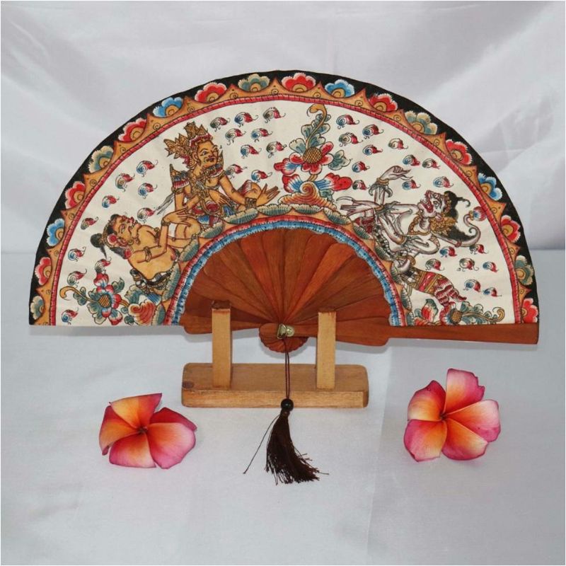 Jual Oleh oleh khas Bali Souvenir Kipas Kecil Lukisan Wayang Klasik ...
