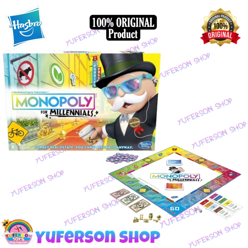 Jual MONOPOLY FOR MILLENNIALS ORIGINAL HASBRO - Game Monopoli | Shopee Indonesia