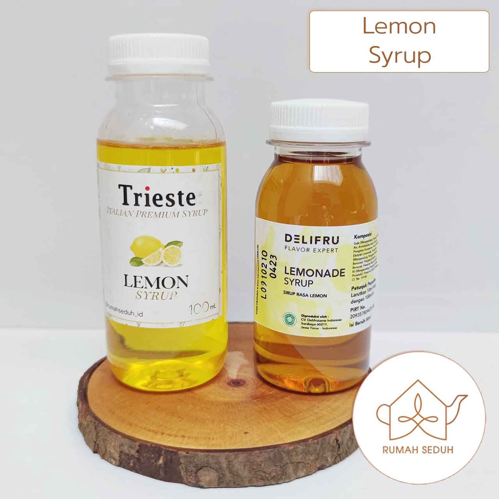 Jual 100 mL Lemon Syrup Trieste - Sirup Rasa Lemon Delifru | Shopee ...