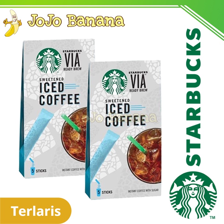 Jual Starbucks Coffee VIA Ready Brew Sweetened Ice Coffee Sticks Box ...