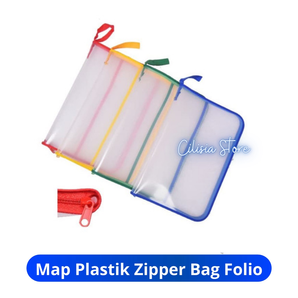 Jual Map Plastik Zipper Bag Folio Map Zipper Bag Map Jaring