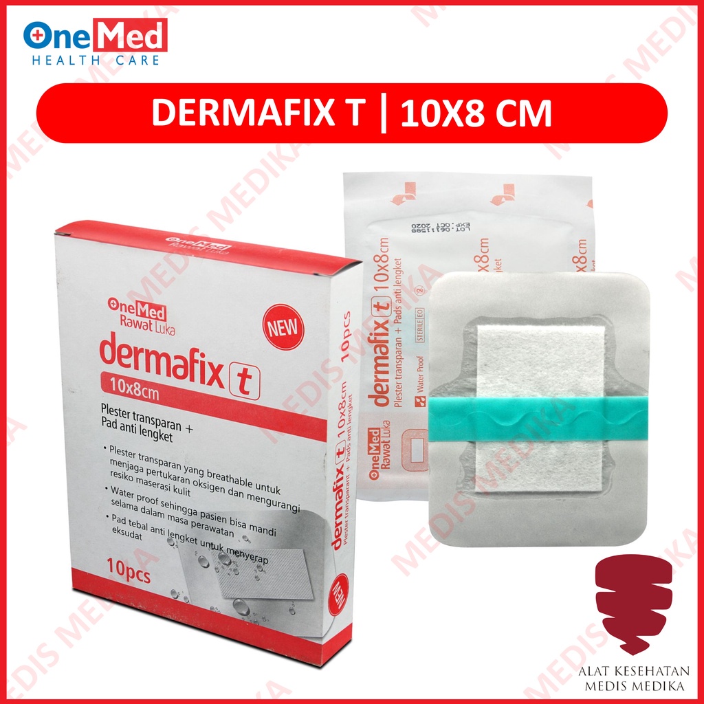 Jual Dermafix T 10 x 8 cm Onemed Plaster Transparan 10x8cm Peralatan ...