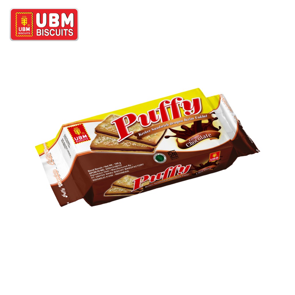 Jual UBM Biscuits Puffy Chocolate 100g | Shopee Indonesia