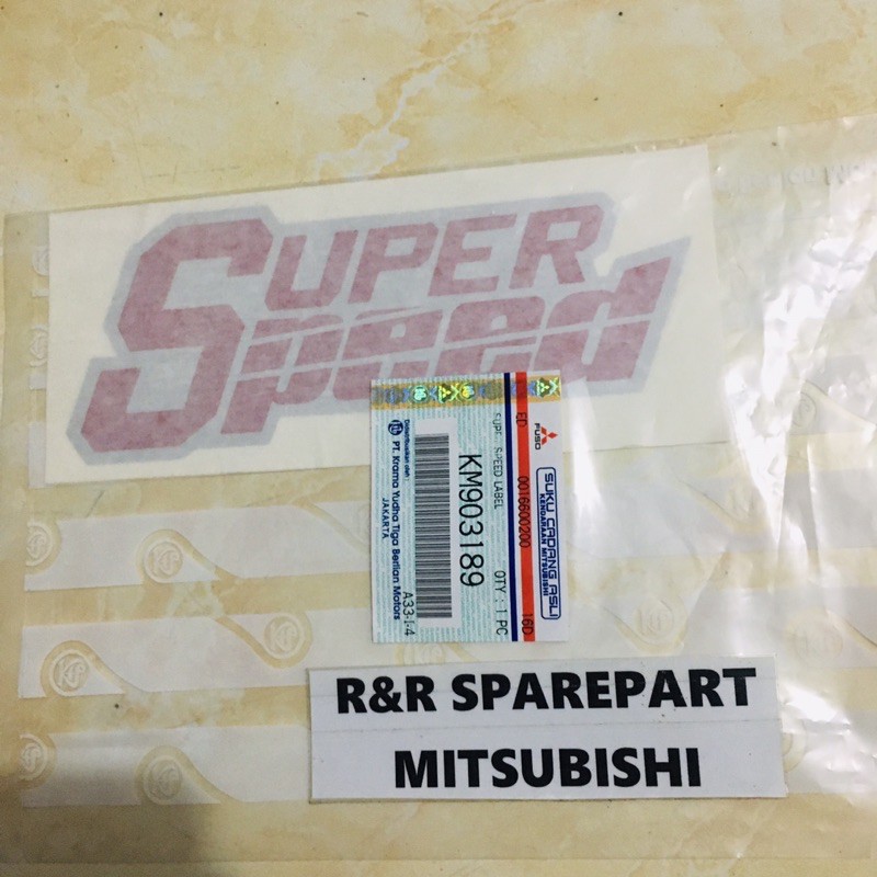 Jual Sticker SUPERSPEED asli Tulisan SUPER SPEED Original 100% asli KTB ...