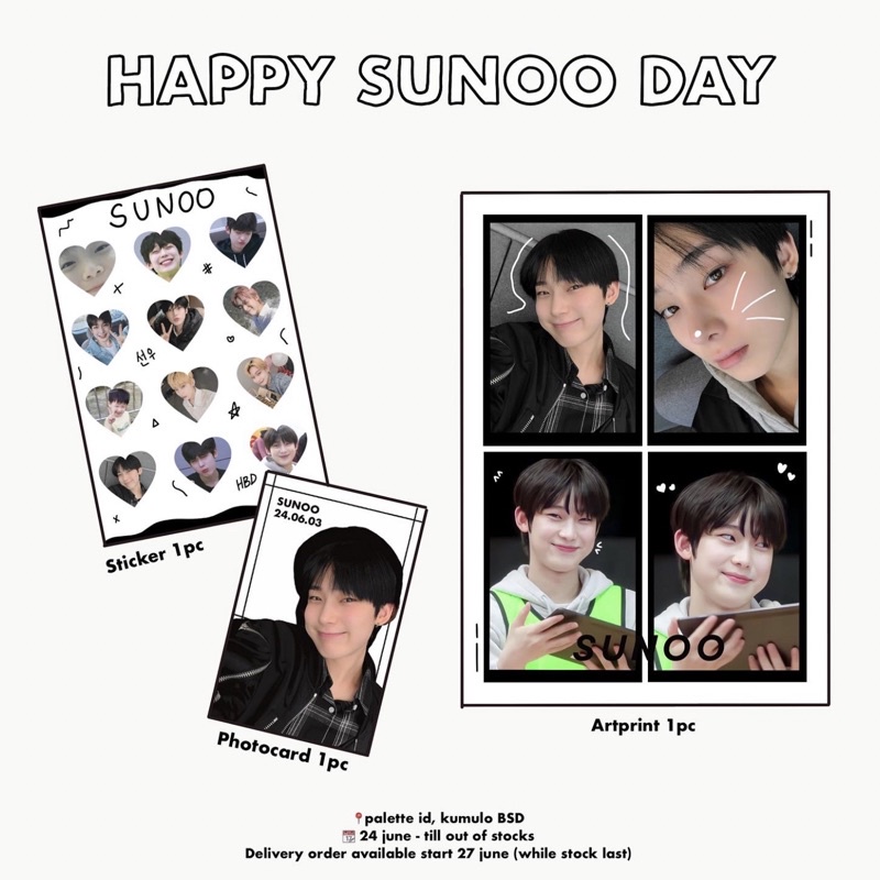 Jual HAPPY SUNOO DAY SET ENHYPEN | Shopee Indonesia