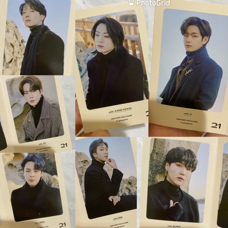 Jual 100% OFFICIAL BTS winter package 2021 accordion photo sharing RM ...