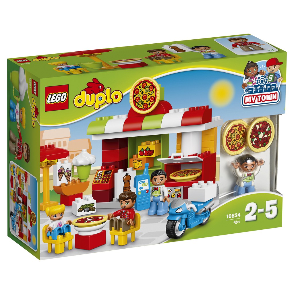 Jual ORIGINAL LEGO DUPLO 10834 PIZZERIA PIZZA RESTAURANT | Shopee Indonesia