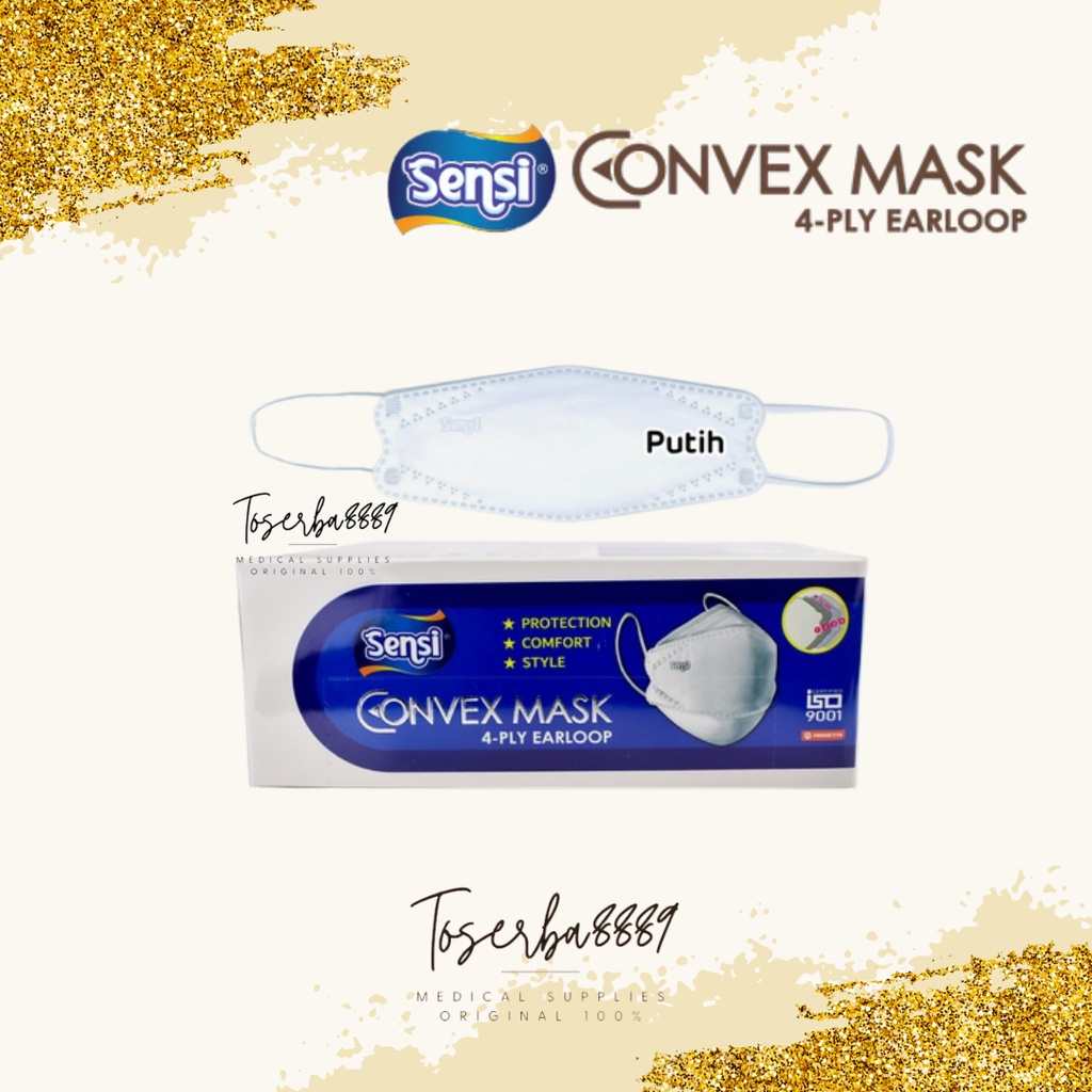 Jual LITTLE MOLLY | Masker Sensi Convex Mask 4 Ply Isi 20 Pcs / Convex ...