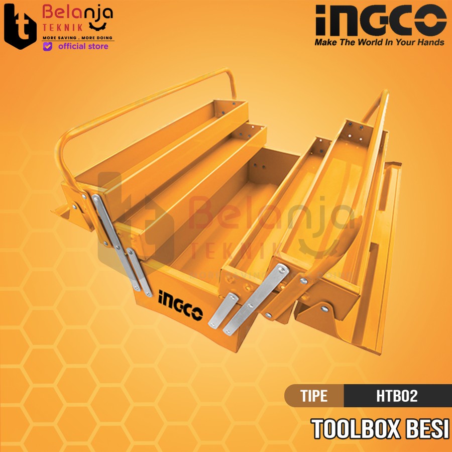 Jual Ingco ToolBox Besi 3 Susun Tool Box Kotak Tempat Kunci Perkakas ...